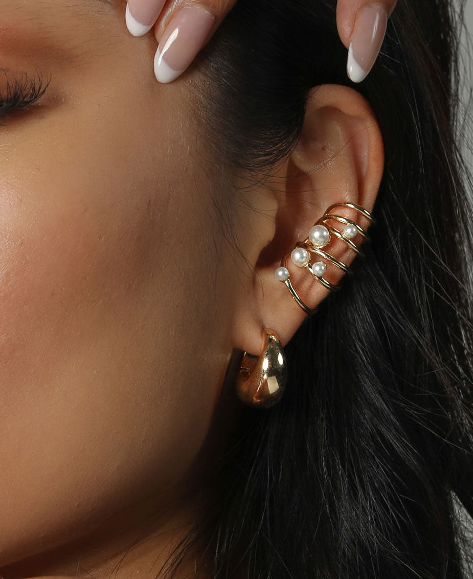 Kayla Embellished Pearl Ear Cuff | Megan's Chapter 2 | Sachelle Collective