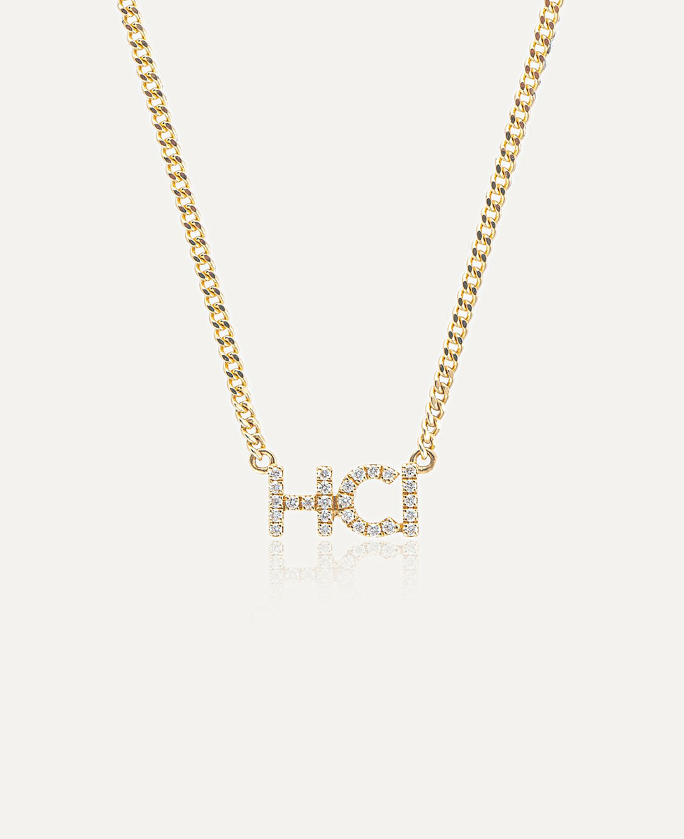 Lottie Custom Diamond Nameplate Chain Necklace – Sachelle Collective