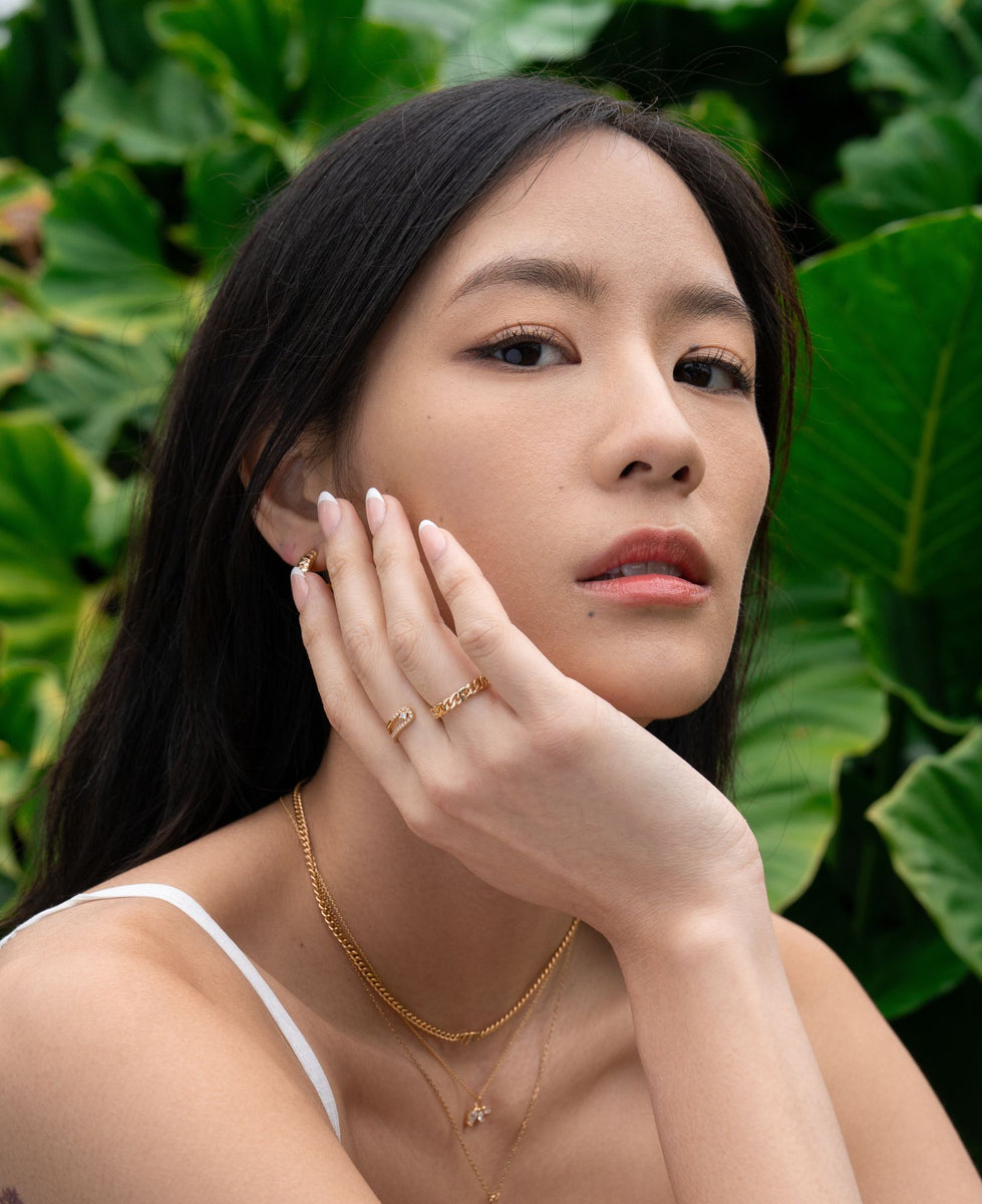 Nicole 14k Gold Chain Ring – Sachelle Collective