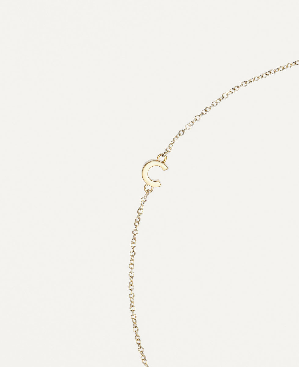 Blair Custom Initial 14k Solid Gold Bracelet | Sachelle Collective