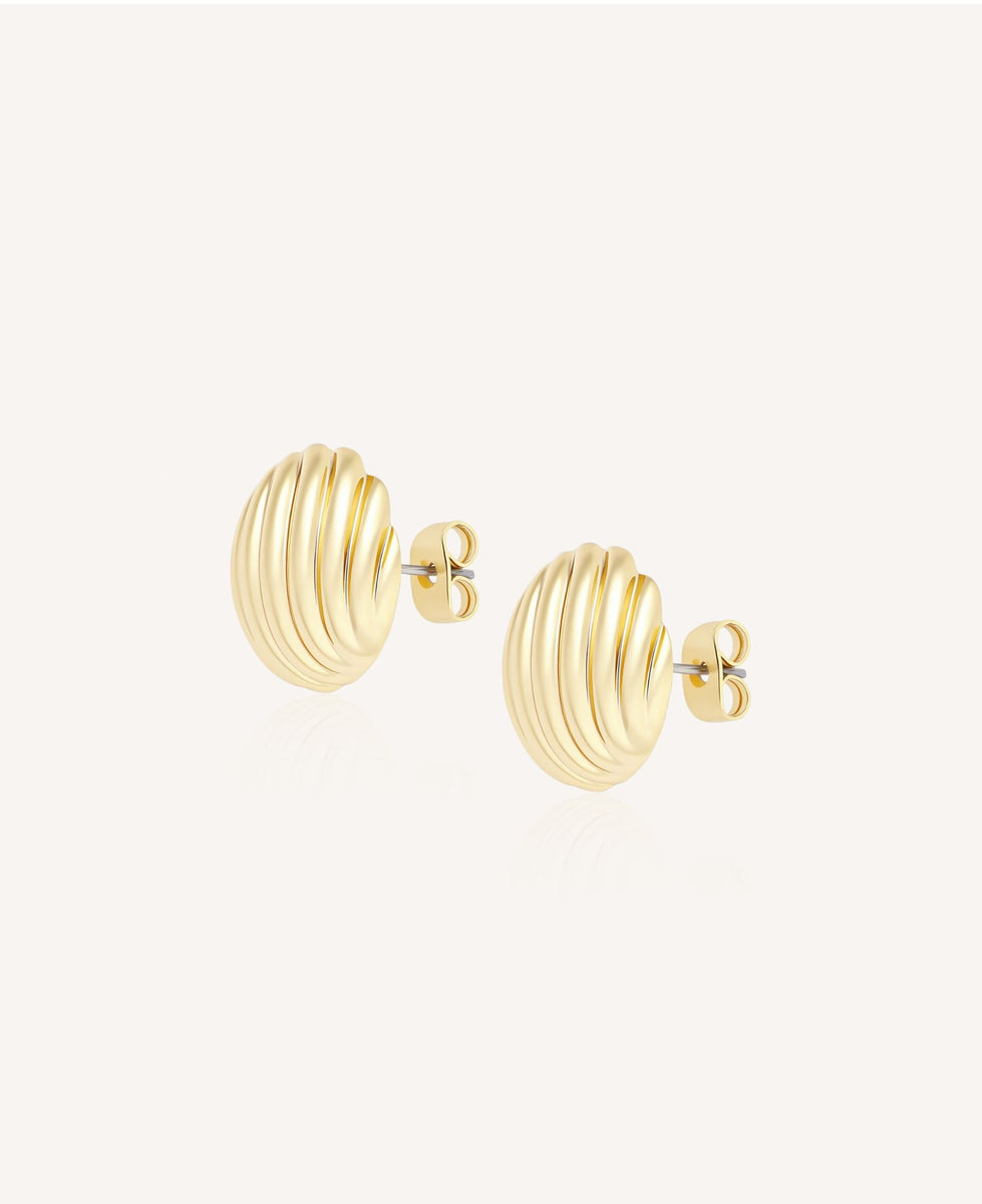 Zahra Swirl Dome Stud Earrings | Sachelle Collective