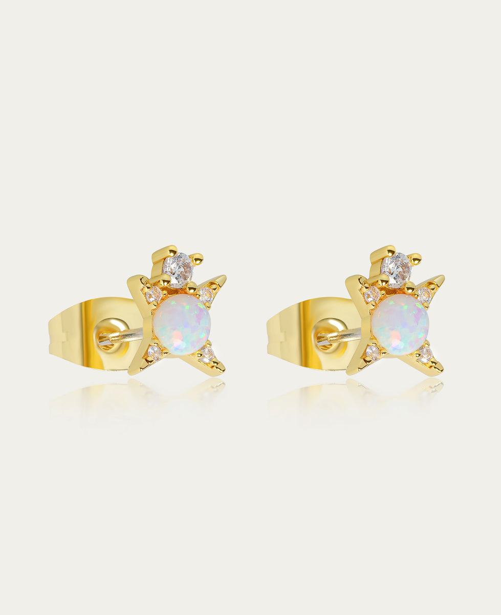 Enide Star Opal 14k Gold-Filled Stud | Sachelle Collective